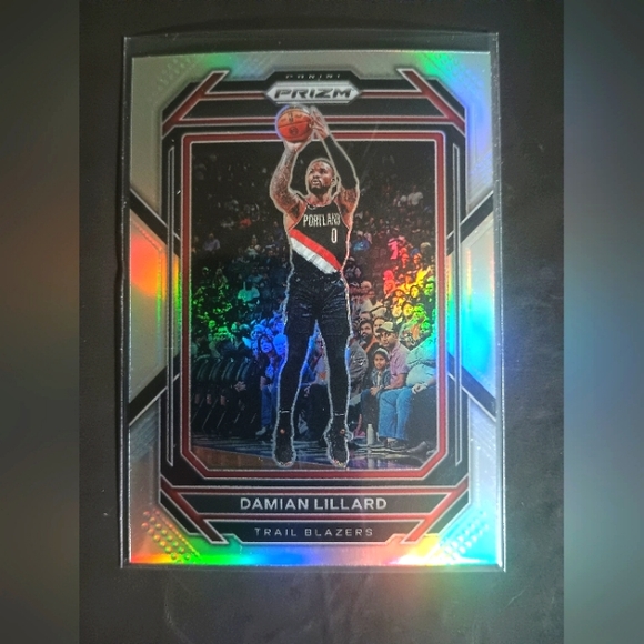 Panini | Toys | Damian Lillard 2223 Panini Prizm Basketball Silver 62 Portland Tbs | Poshmark